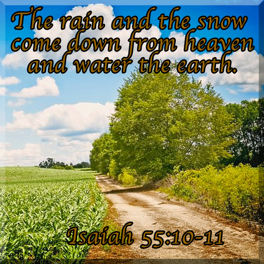 October 19, 2021 – Isaiah 55:10-11 – Emily's Snippets
