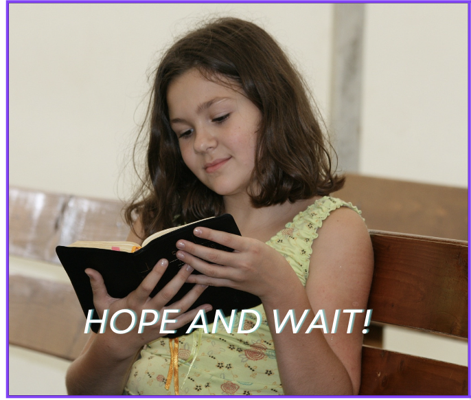 Reflection on “Hope in Waiting!” April 23, 2024 – Emily's Snippets